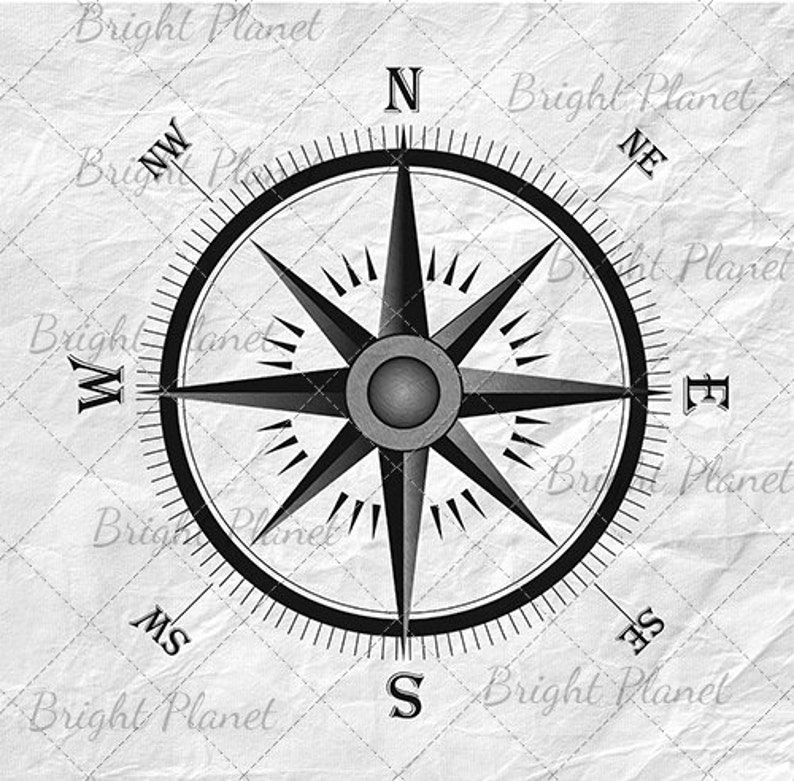 5 X Digital Stock Images Navigation Compass Nautical Picture - Etsy