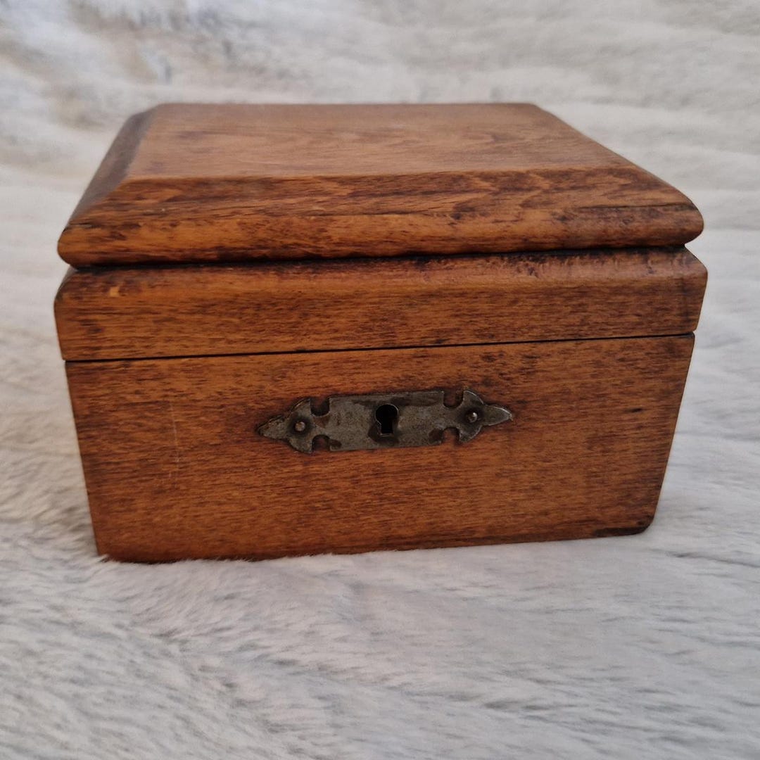Antique Wood Wooden Money Box / Hand Made Coin Piggy Bank , No Key - Etsy
