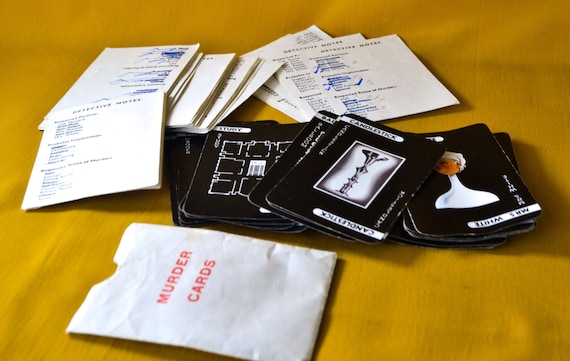 Vintage Cluedo Game Cards Spare Parts Murder Wallet Weapon - Etsy UK