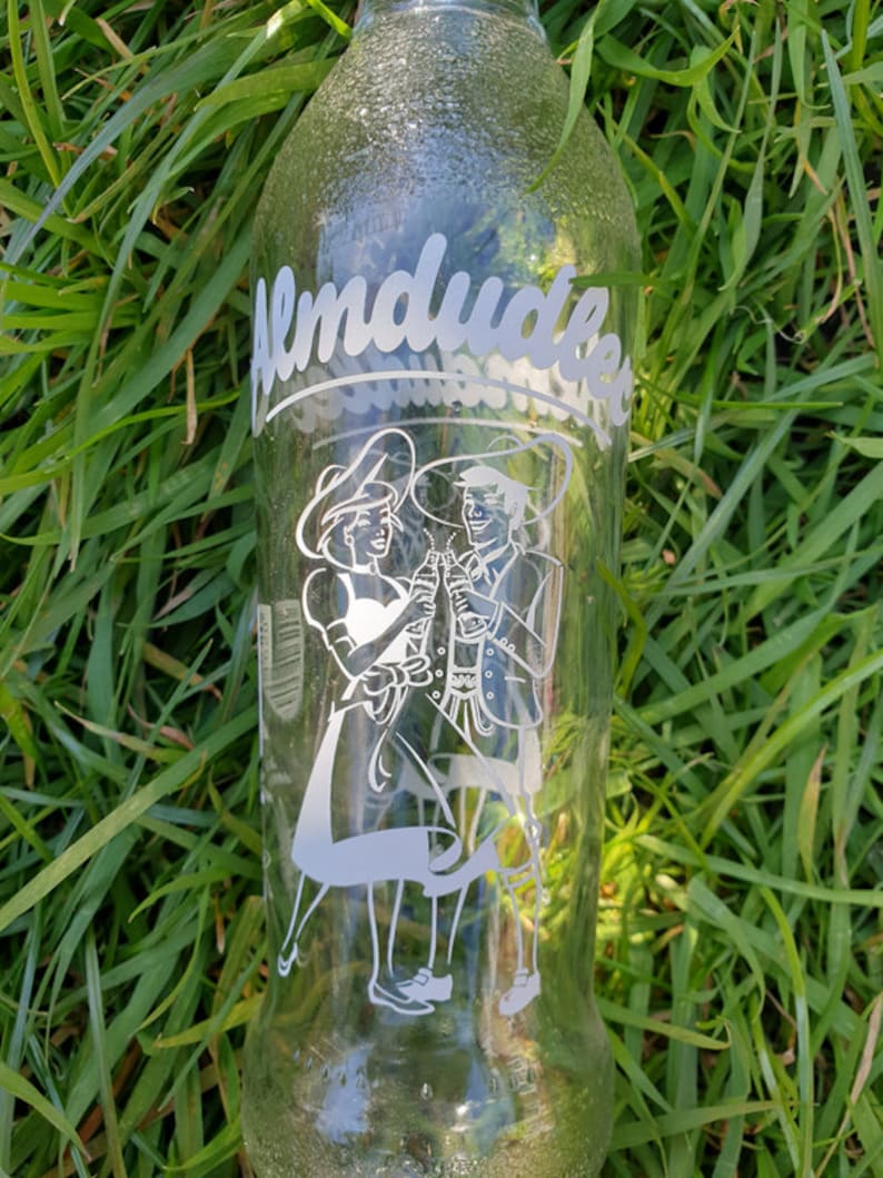 Vintage Almdudler" Austrian SODA BOTTLE - Clear Empty Bottle - Etsy