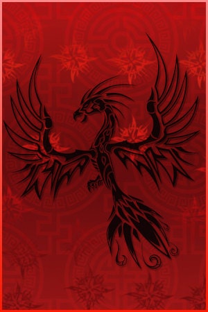 Chinese Dragon Design Digital Collage Sheet 1 X 1.5 Rectangular Shape ...