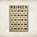 Retro Vintage BINGO CARDS Digital Images, 3 Mini Card Designs, Digital ...