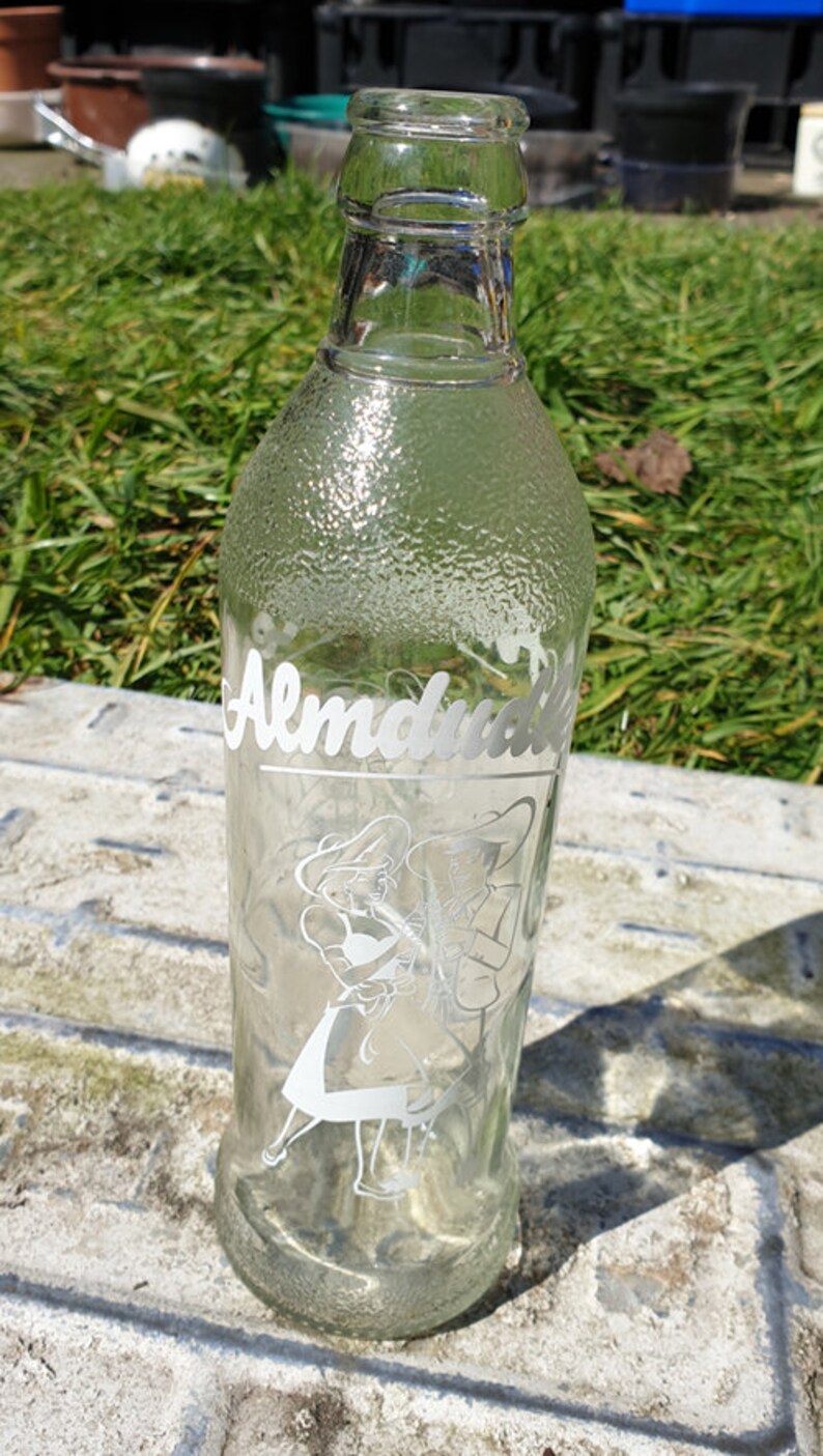 Vintage Almdudler" Austrian SODA BOTTLE - Clear Empty Bottle - Etsy