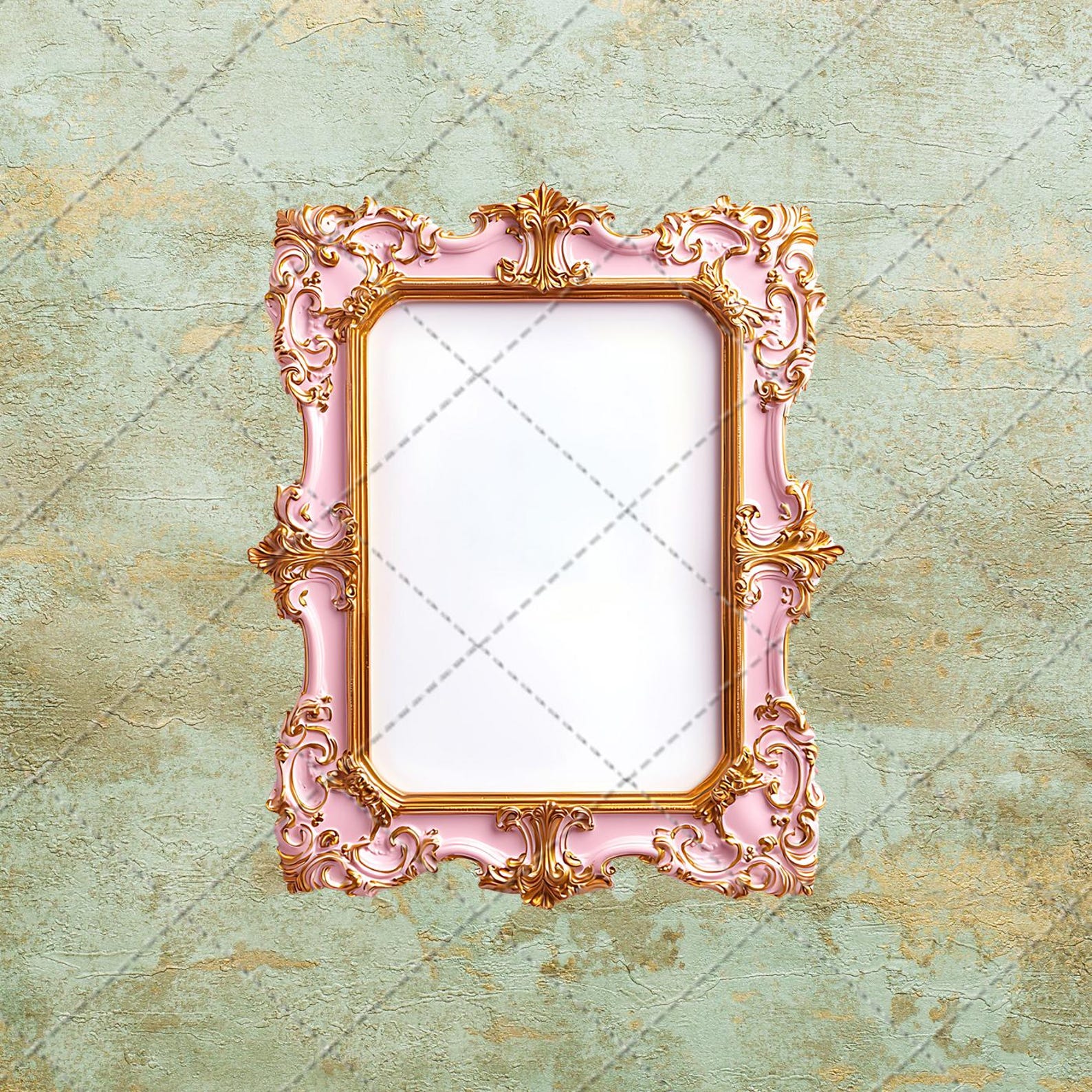 Pink Rococo Frames Clipart - Antique Baroque Vintage Clip Art Graphics ...