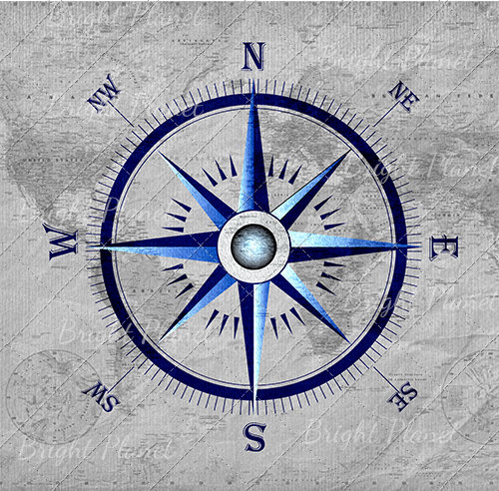 5 X Digital Stock Images Navigation Compass Nautical Picture - Etsy