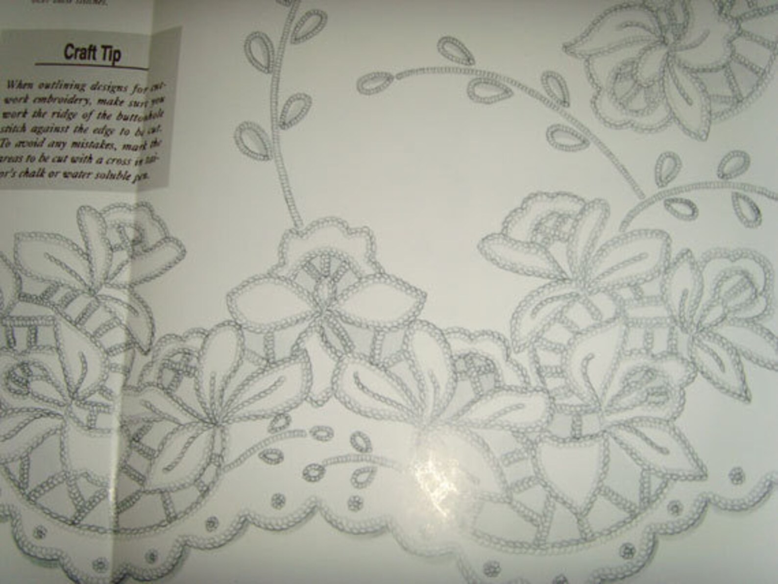 Bright in White Embroidery Pattern Sheet - Etsy