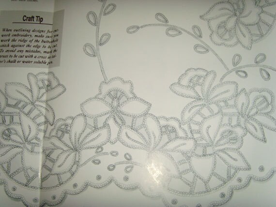 Bright in White Embroidery Pattern Sheet - Etsy