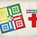 Ludo Board Game Template, Board, Dice and Game Pieces Cutout Template ...