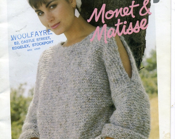 Wendy Monet & Matisse Knitting Pattern Booklet : 12 Ladies Sweaters to ...