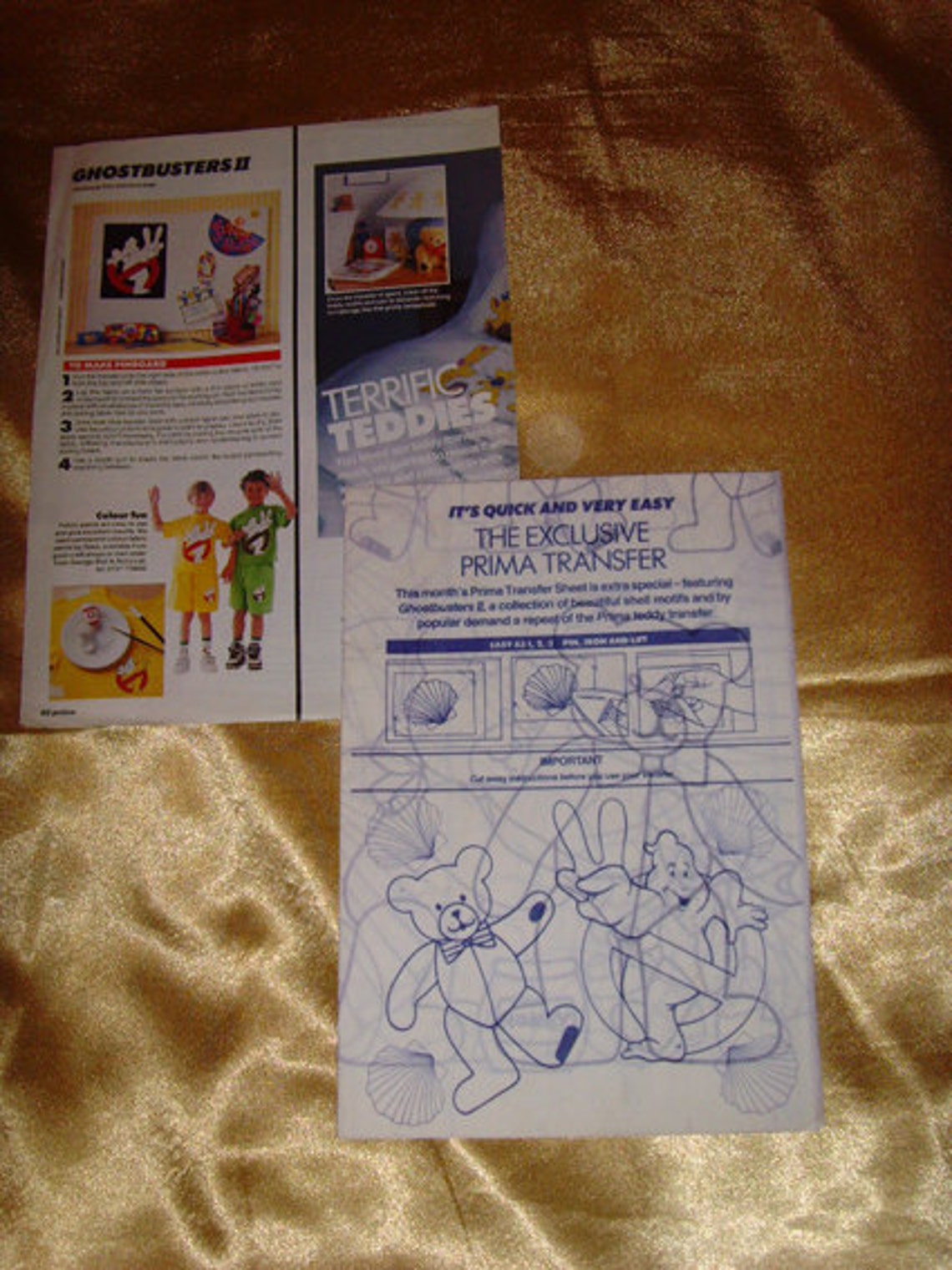 The Exclusive Prima Transfer Sheet - Ghostbuster II, Teddy Bear and Sea ...