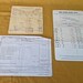 3 X Vintage Old Documents Paper Ephemera: Dividen Statement, Bank ...