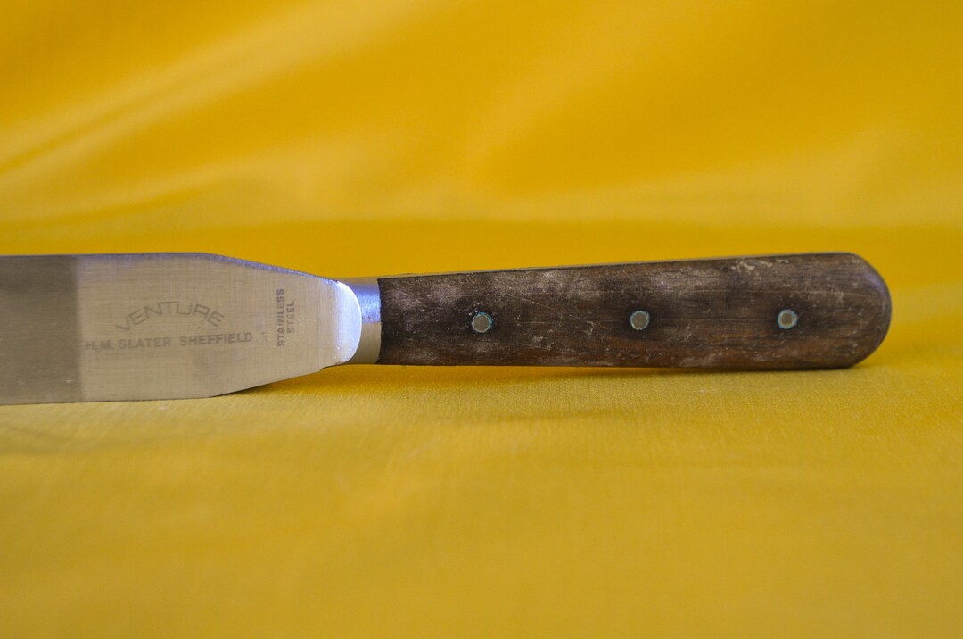 Vintage Retro Venture Spreader Cake Icing Spatula Wooden Handle ...
