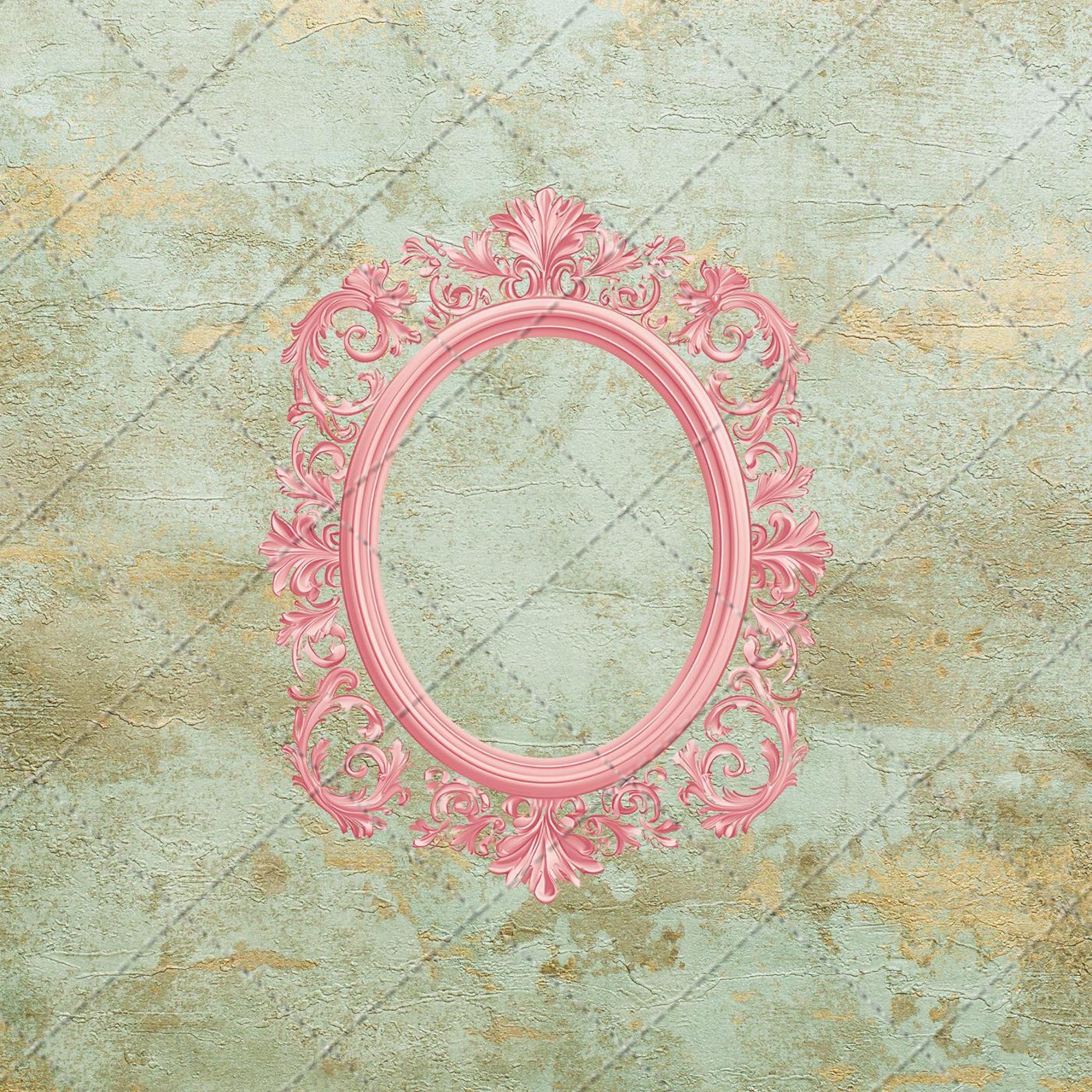 Pink Rococo Frames Clipart - Antique Baroque Vintage Clip Art Graphics ...