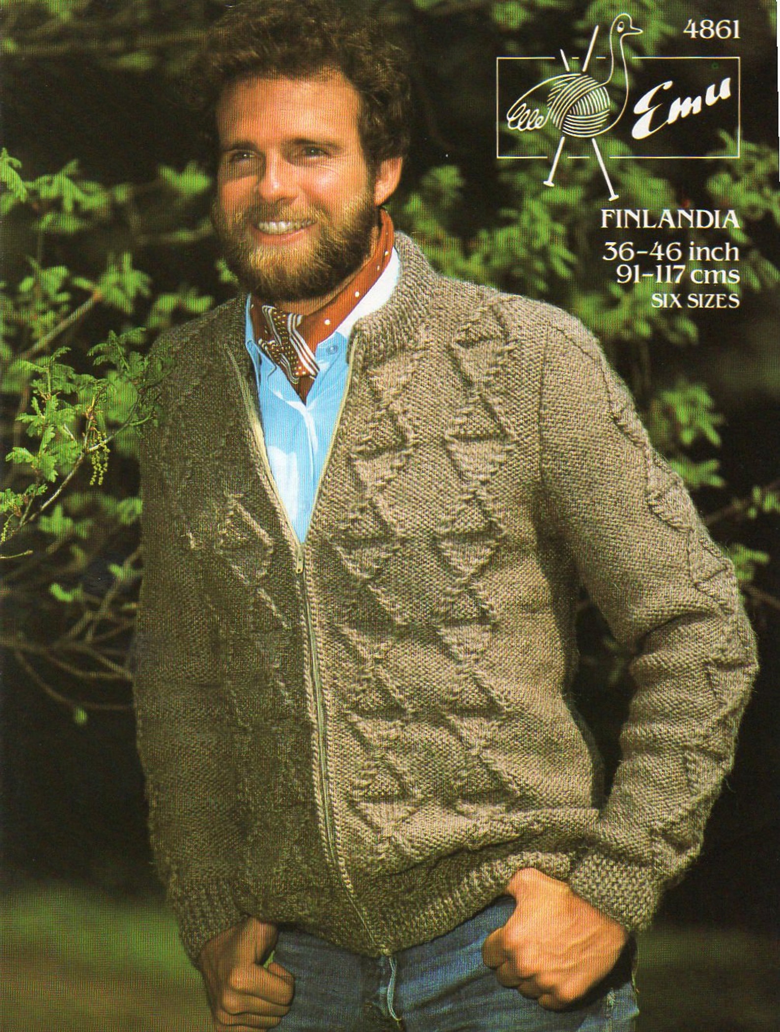 Vintage Original Knitting Pattern Emu 4861 36-46 - Etsy