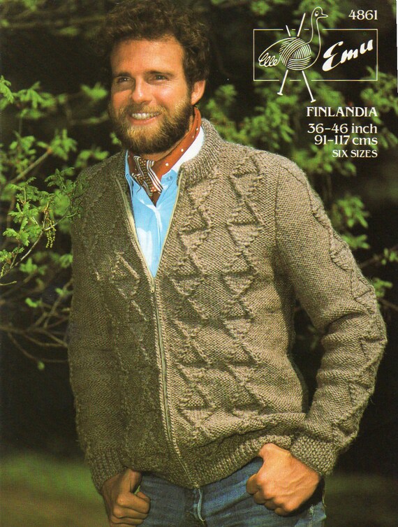 Vintage Original Knitting Pattern Emu 4861 36-46 - Etsy
