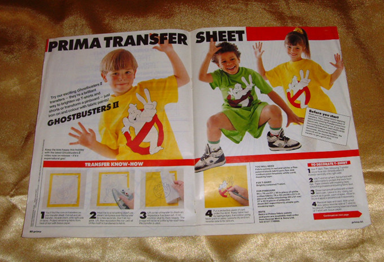 The Exclusive Prima Transfer Sheet - Ghostbuster II, Teddy Bear and Sea ...