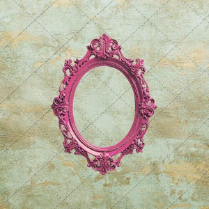 Pink Rococo Frames Clipart - Antique Baroque Vintage Clip Art Graphics ...