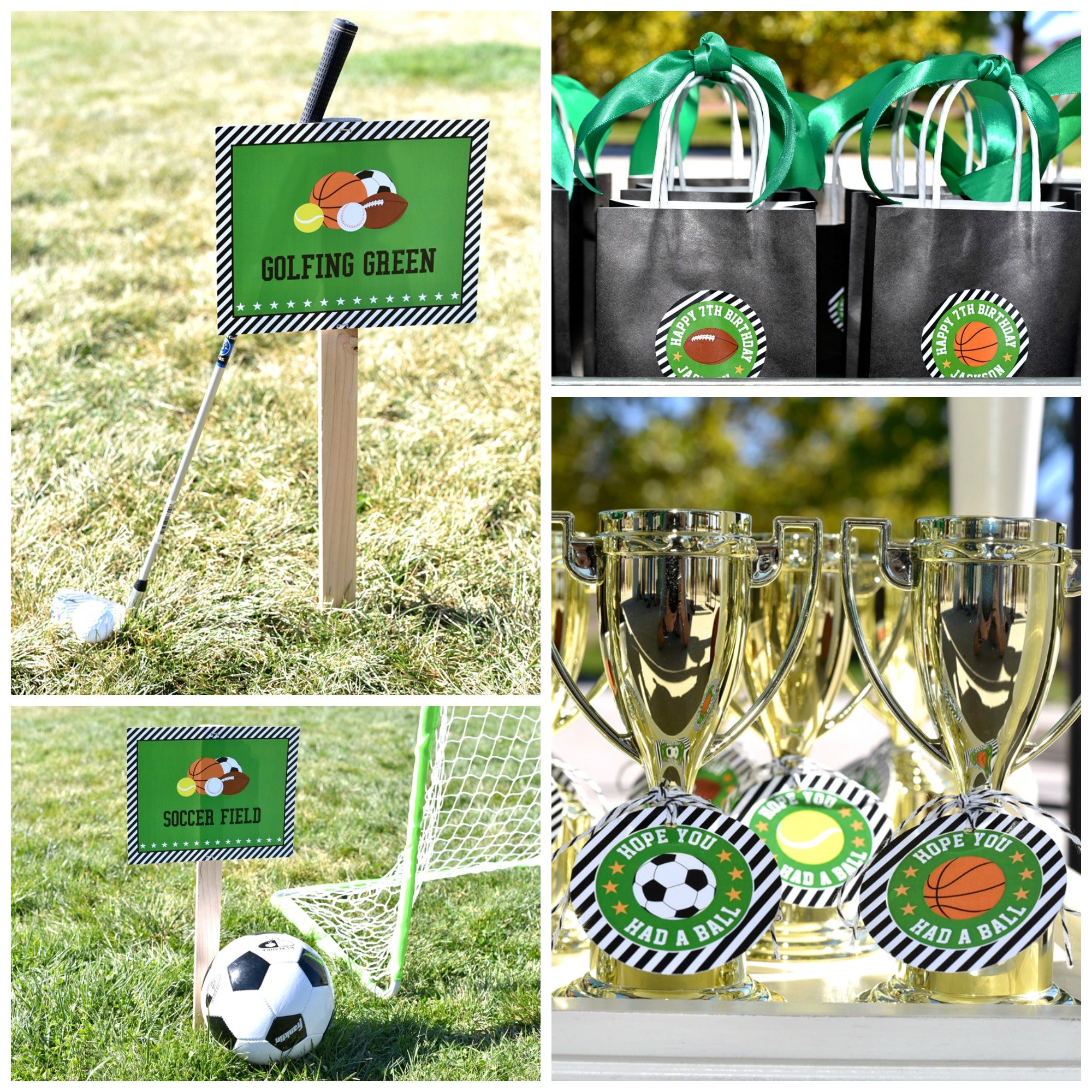INSTANT DOWNLOAD Sports Birthday Party Package. Soccer | Etsy