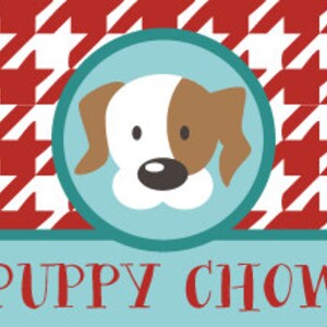 INSTANT DOWNLOAD Puppy Chow Birthday Pawty Favors Treat Toppers - Etsy