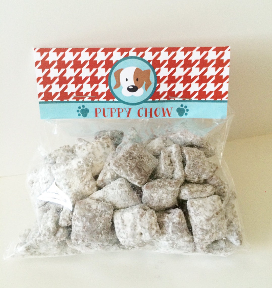 INSTANT DOWNLOAD Puppy Chow Birthday Pawty Favors Treat Toppers - Etsy