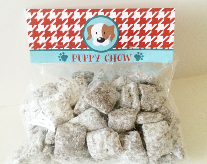 INSTANT DOWNLOAD Puppy Chow Birthday Pawty Favors Treat Toppers - Etsy