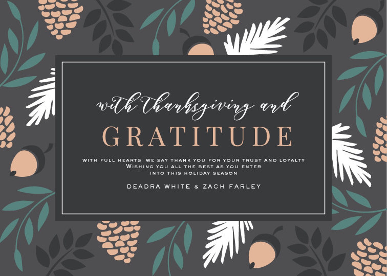 Fall Corporate Appreciation Cards Business Thanksgiving Notes - Etsy