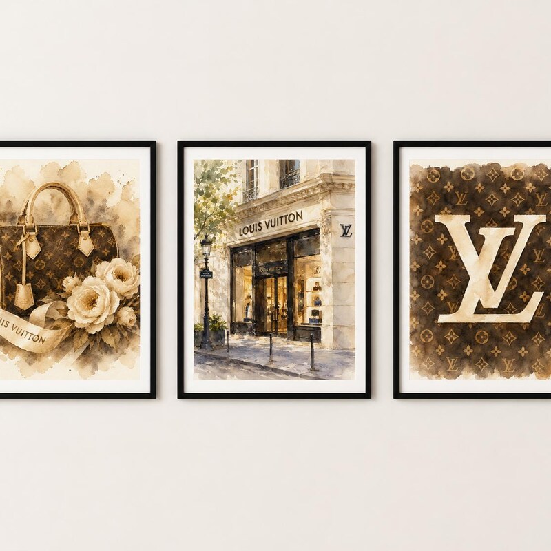 Louis Vuiton Prints - Etsy