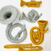 PATTERNS PDF Brass Instruments Amigurumi Pattern Set With Trumpet ...