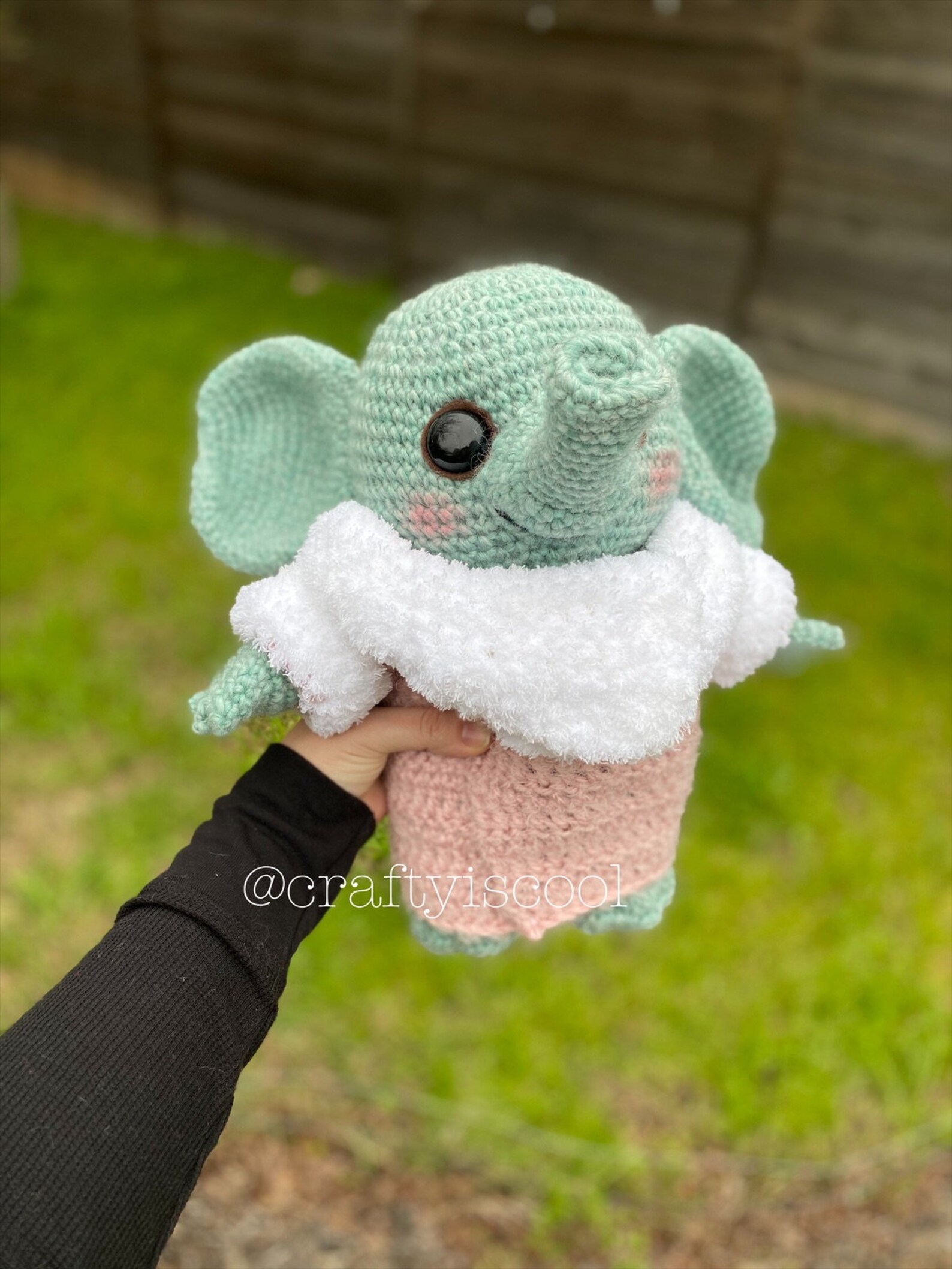 PATTERN PDF Add on Baby Elephant Ears and Trunk ONLY | Etsy