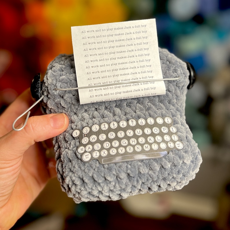 PATTERN Typewriter the Shining and Murder She Wrote Amigurumi Crochet ...