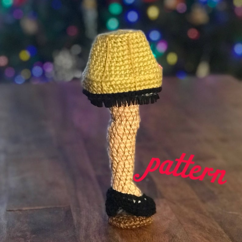 PATTERN PDF Leg Lamp Pattern Crochet Amigurumi Crochet Doll Christmas ...