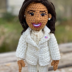 PATTERN PDF Vice President Kamala Harris Crochet Amigurumi Crochet Doll ...