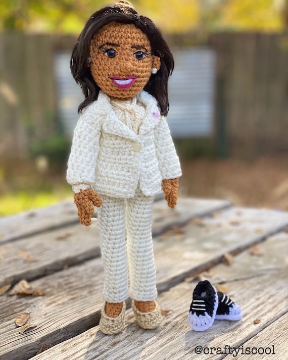 PATTERN PDF Vice President Kamala Harris Crochet Amigurumi | Etsy