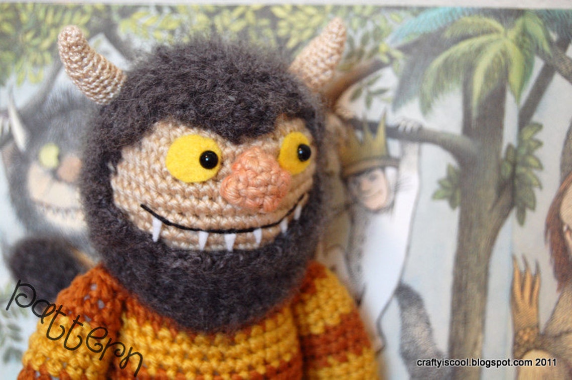 PATTERN Pdfs PATTERNS Wild Things Are Wild Set of Four Crochet - Etsy