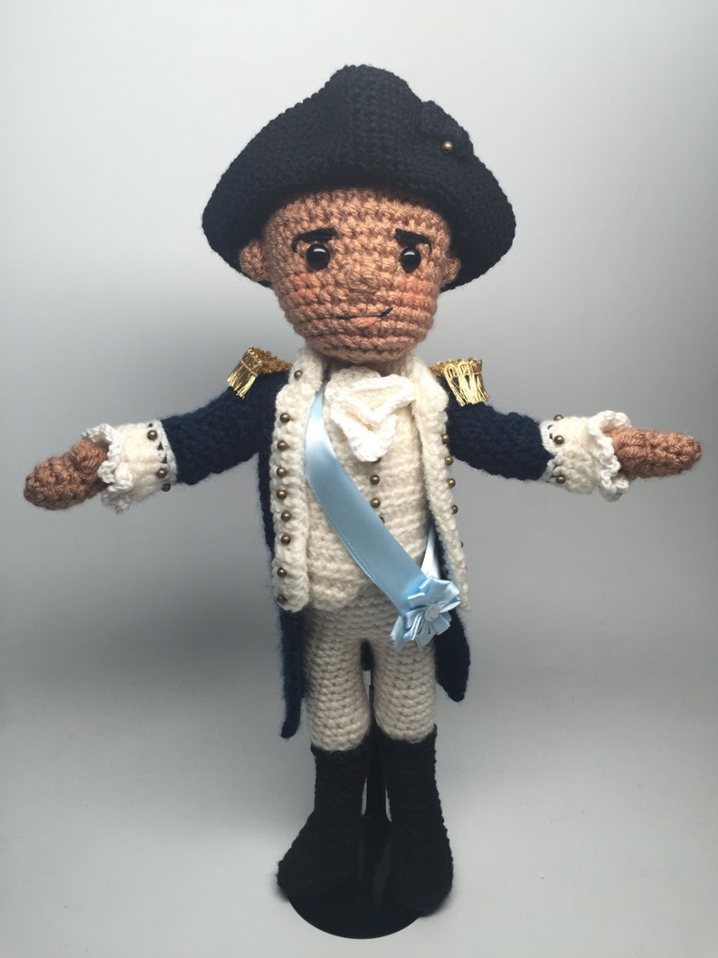 PATTERN PDF George Washington in Hamilton Musical Amigurumi | Etsy