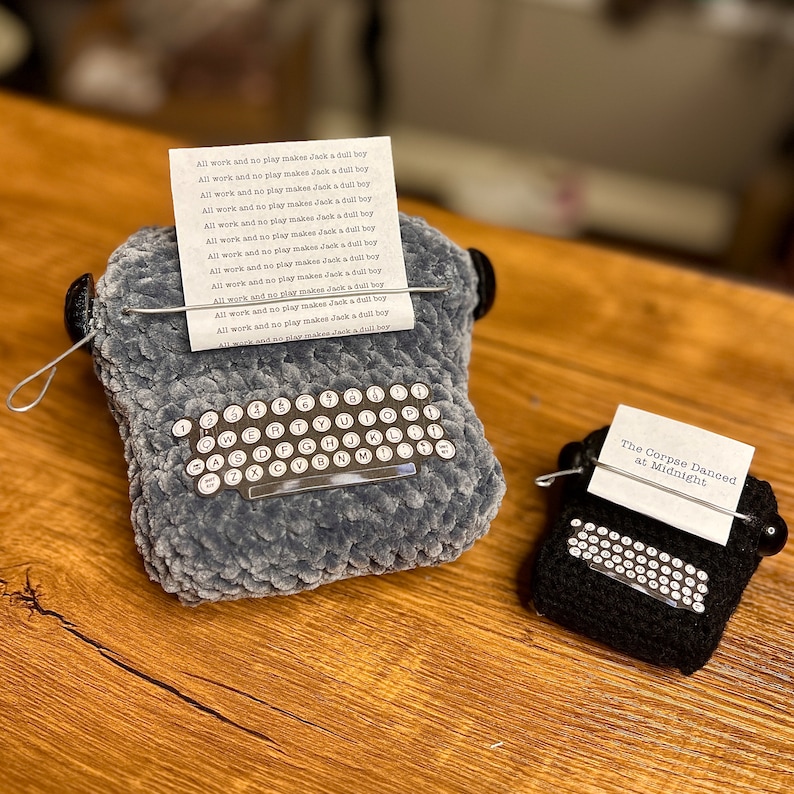 PATTERN Typewriter the Shining and Murder She Wrote Amigurumi Crochet ...