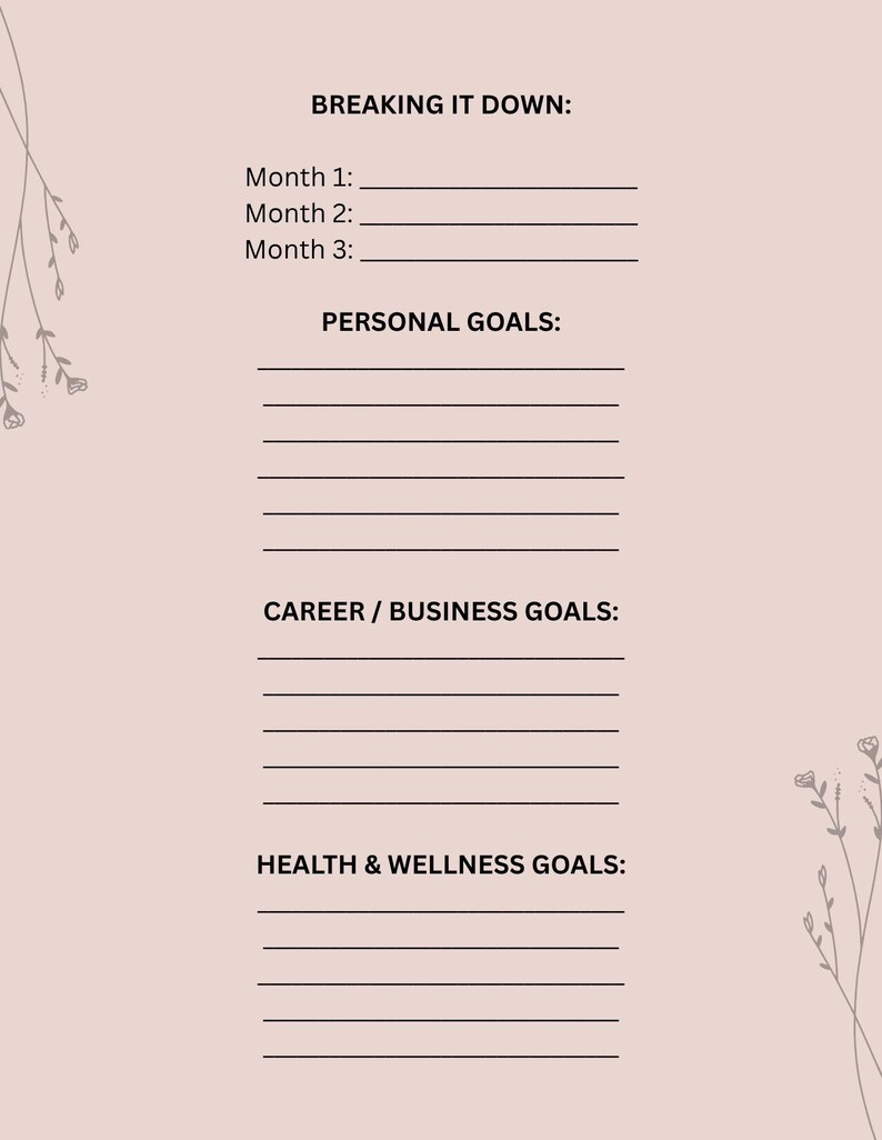 Productivity Planner | Printable PDF | Daily & Weekly Planner | Goal ...