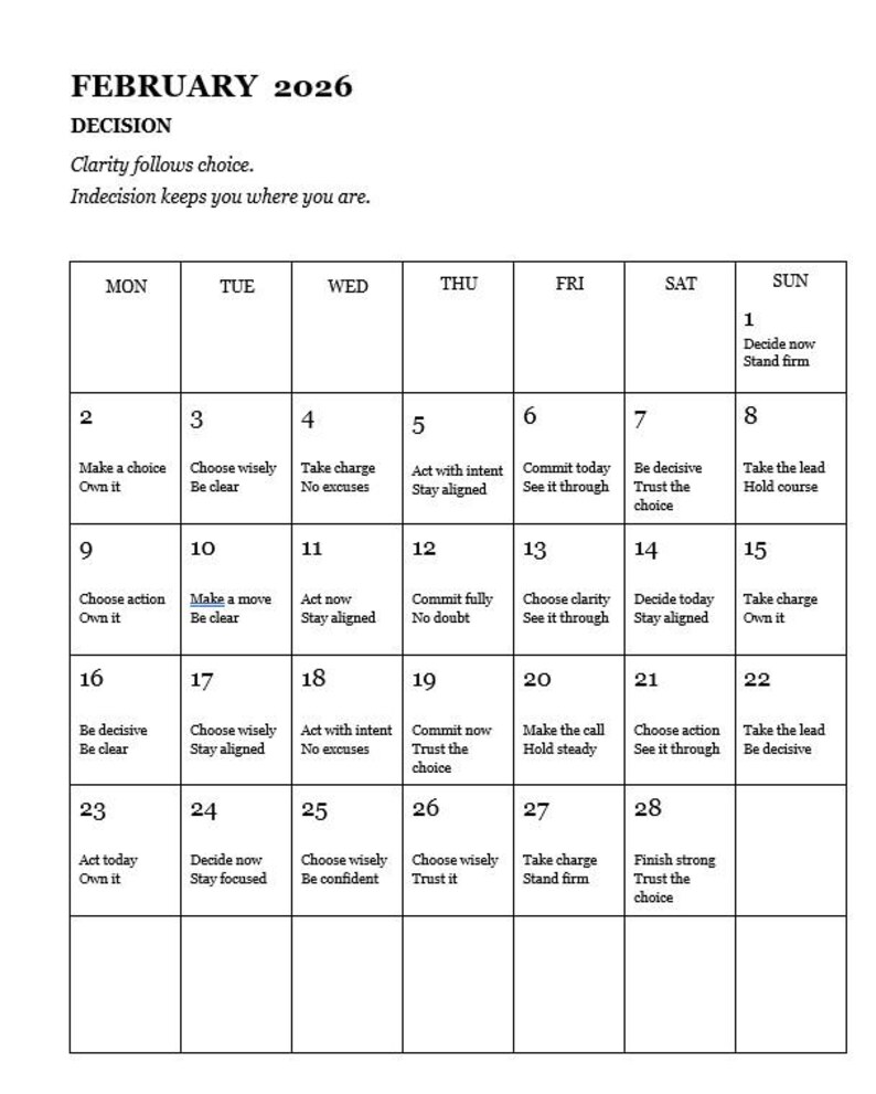 2026 Reflection Journal Calendar | Daily Prompts, Emotional Clarity ...