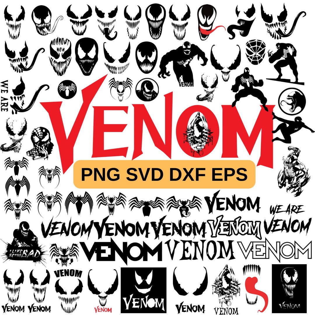 Venom Clipart (digital Download - Png, Svd, Dxf, Eps) - Etsy