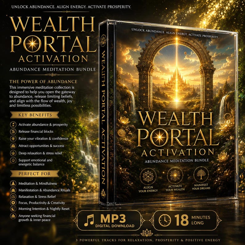 Wealth Portal Activation Meditation Bundle | Abundance, Prosperity ...