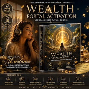 Wealth Portal Activation Meditation Bundle | Abundance, Prosperity ...