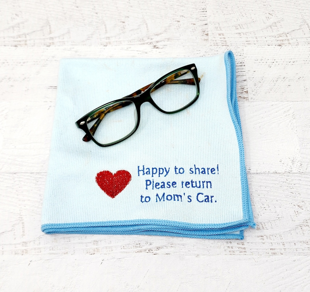 Personalized Glasses Cleaning Cloth Monogrammed Eyeglass Cloth ...