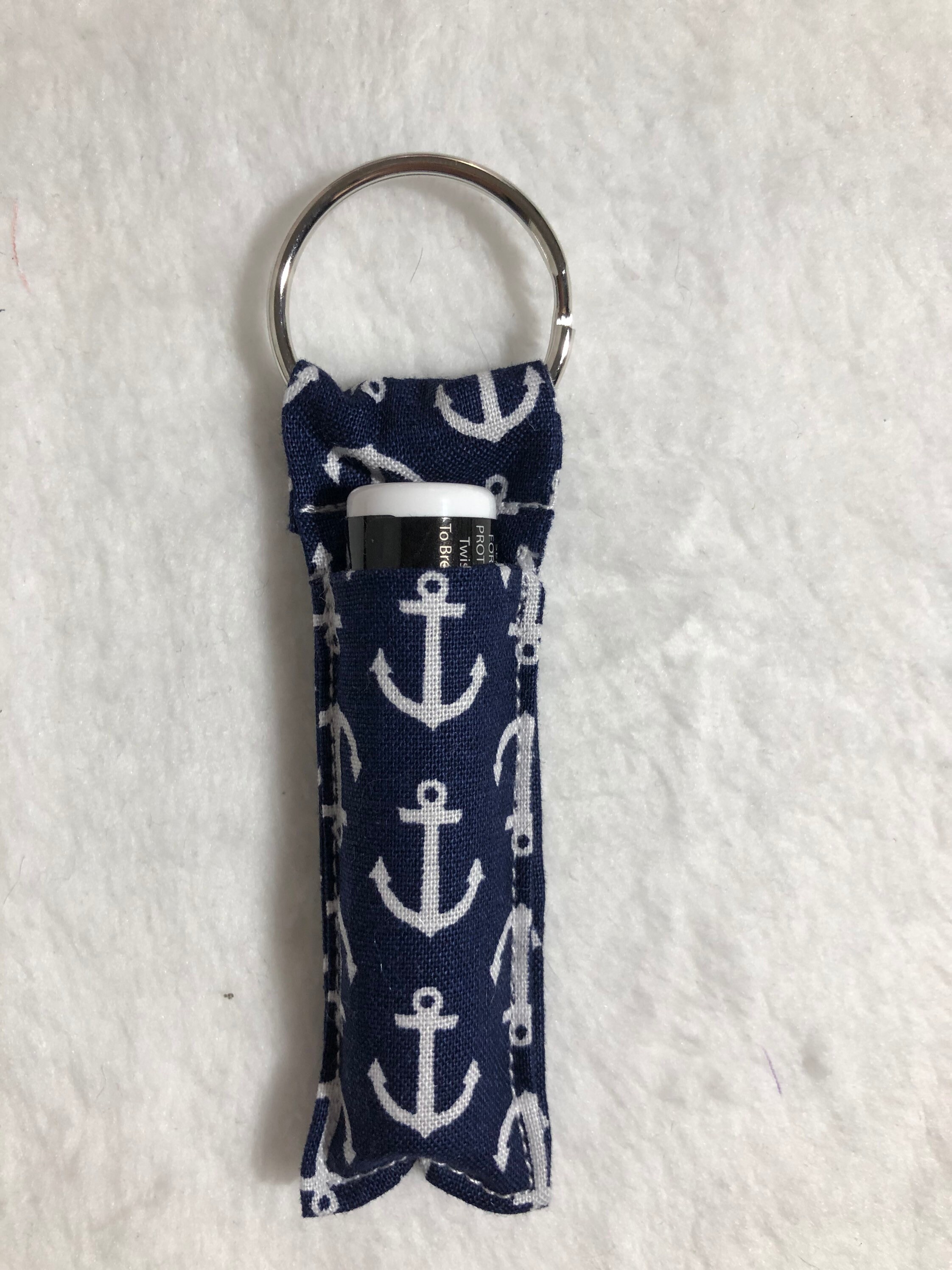 Chapstick Holder Keyring Lip Balm Keychain Sock Monkey Chicken - Etsy