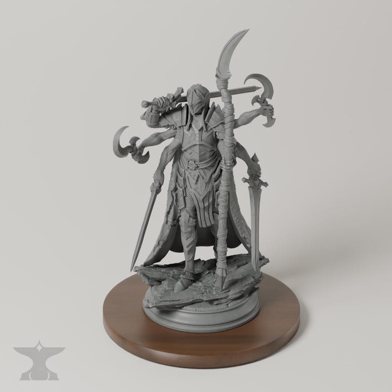 Male Drow Fighter Warlock | Siltrak’thos | 32mm / 75mm Resin Miniature ...