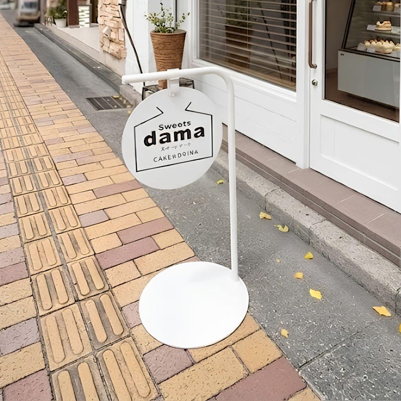 Storefront Sign, Custom Side Walk Sign, Outdoor Sign, Double Sided ...