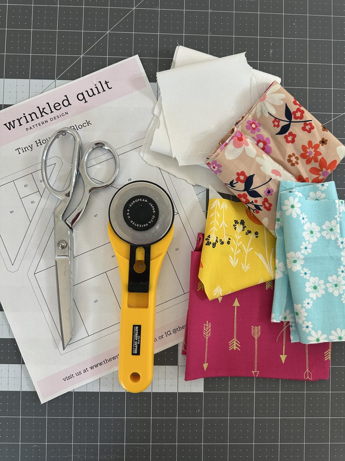 Foundation Paper Piece Pattern Little Village + FPP + 4-inch, 6-inch, 8 ...