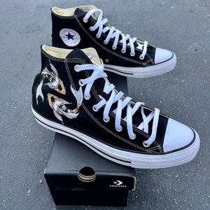 Koi Fish Custom Converse High Top Sneakers - Etsy