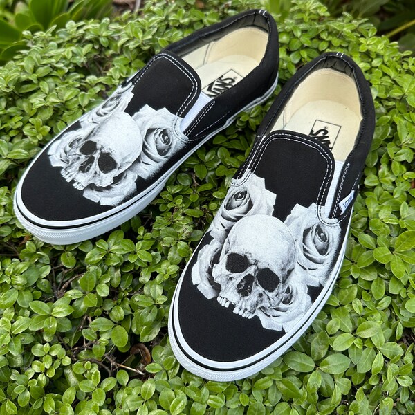Skull Shoes - Etsy