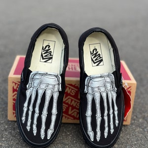Skeleton Feet Vans Slip on Shoes for Men and Women - Etsy