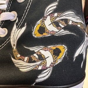 Koi Fish Custom Converse High Top Sneakers - Etsy